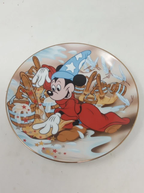 FANTASIA CARTOON CLASSICS Walt Disney Mickey Mouse Collector Plate ...