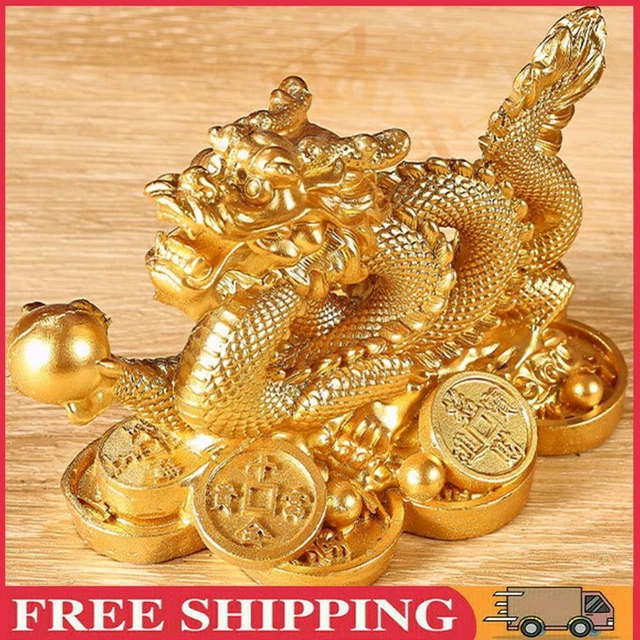 2024 MONEY DRAGON Model Good Luck Chinese Dragon Figurines Resin for ...