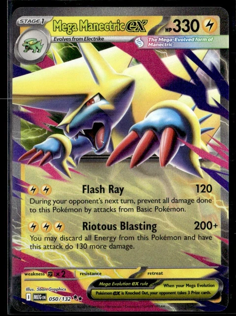 2025 POKÉMON - Mega Evolutions Mega Manectric Ex #50 $30.00 - PicClick CA