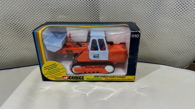 CORGI #1110-JCB BLOCK Construction Crawler Loader MINT condition toy £ ...