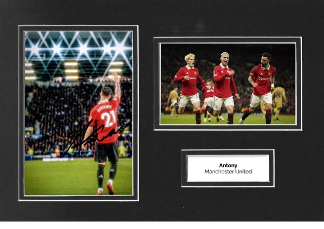 ANTONY SIGNED 12X8 Photo Display Manchester United Autograph ...