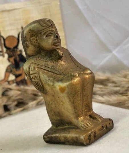 ANCIENT EGYPTIAN CUBE statue sculpture Certified Museum Reproduction ...
