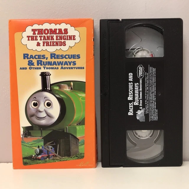 THOMAS THE TANK Engine & Friends Races Rescues Runaways VHS Video Tape ...