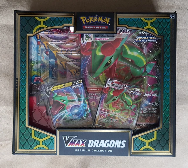 POKEMON TCG: VMAX Dragons Premium Collection - 11 Booster Packs - NEW ...