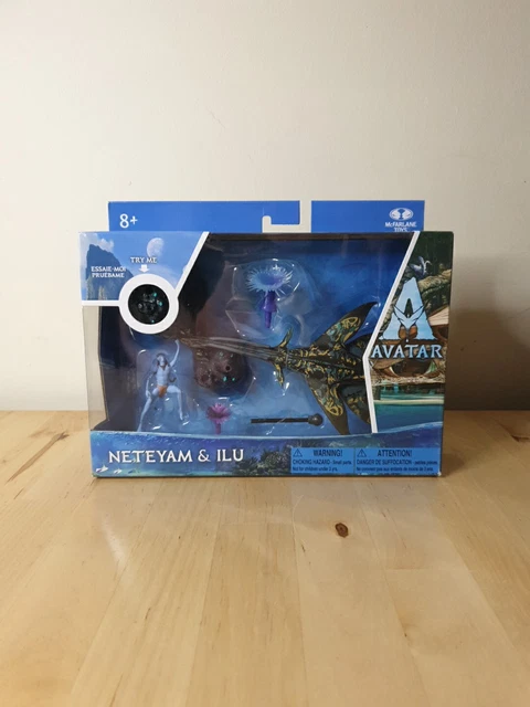 MCFARLANE TOYS AVATAR World of Pandora Neteyam & Ilu Blacklight Glow ...