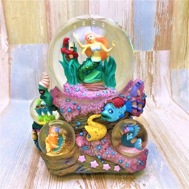 DISNEY LITTLE MERMAID The Ariel Sebastian Snow Globe from japan £348.22 ...