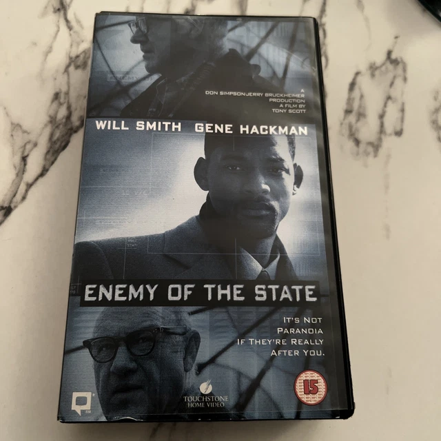 ENEMY OF THE State VHS Video Tape Will Smith Gene Hackman LIKE NEW ...