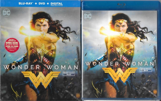 WONDER WOMAN-2017-2 BLU Ray+Slipcover-English/French-Free Ship In ...
