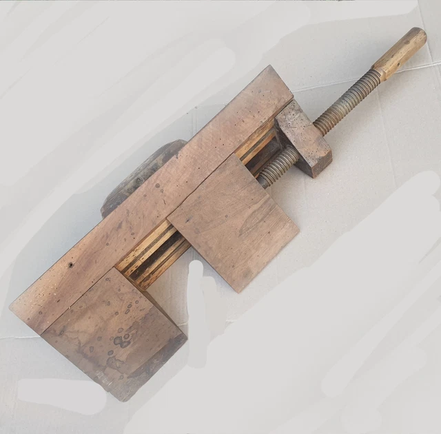 BOITE À RECALER/OUTIL ancien/mitre shooting board EUR 75,00 - PicClick FR