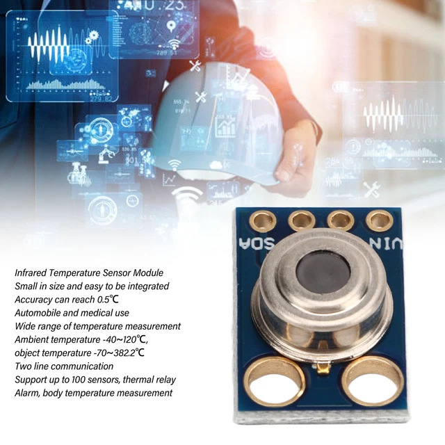 INFRARED TEMPERATURE SENSOR Module Non-Contact Thermometer 3V With Pin ...