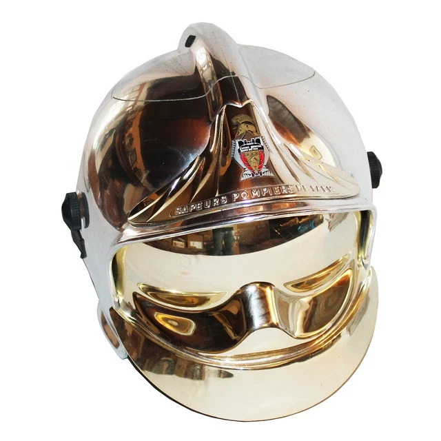SEAU À GLAÇONS vintage CGF Gallet modèle casque de Sapeur Pompier de ...