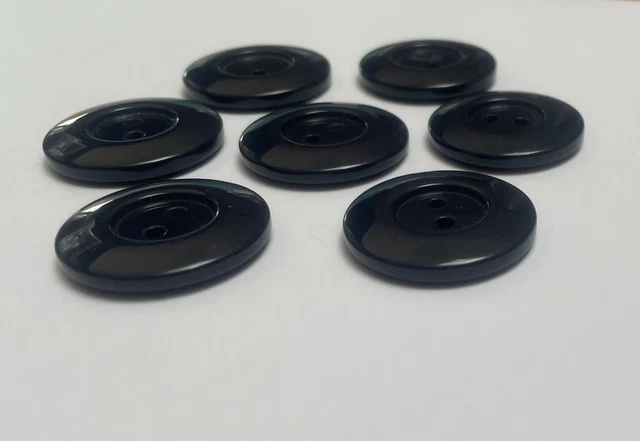 10 DARK DARK Blue Shirt Buttons 28mm Acrylic Button D38-38 Aussie ...