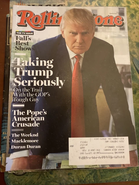 DONALD TRUMP ROLLING Stone Magazine #1244 Sept 24 2015 Maga £6.04 ...