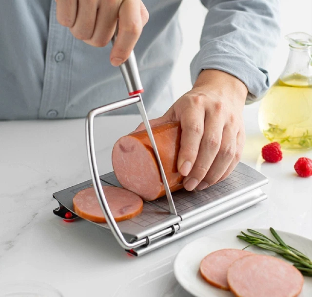 STAINLESS STEEL CHEESE Cutter, Germany Multipurpose Cutting Food Slicer ...