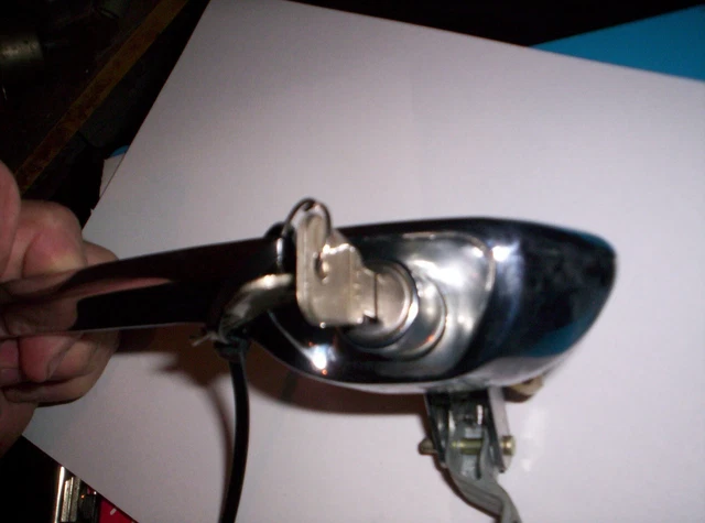 FORD CAPRI MK1 Chrome Door Handle With Keys new old stock passenger ...