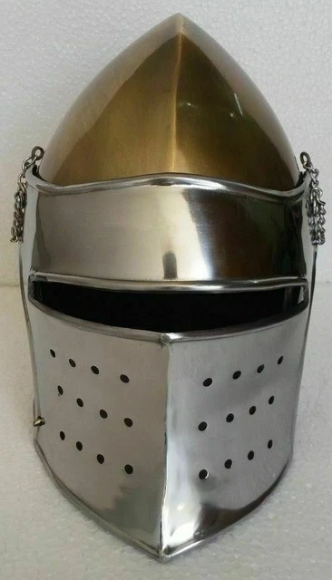MEDIEVAL SCA BARBUTA Helmet Vintage Knights Templar Crusader Armour ...