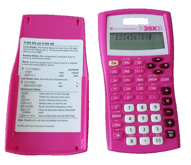 TEXAS INSTRUMENTS TI-30X IIS Scientific Calculator W/ Cover, 2 Line ...