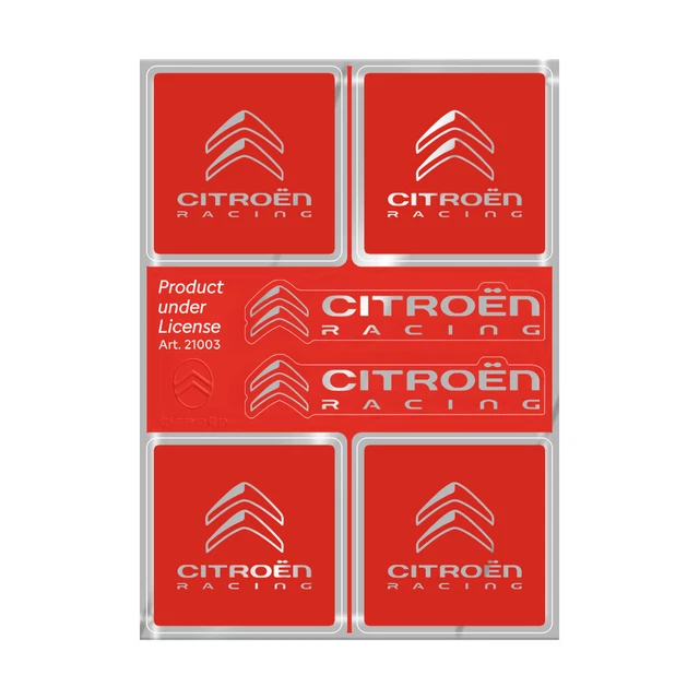 ADHÉSIFS CITROEN RACING Officielles 6 Logos, Rouge EUR 27,27 - PicClick FR