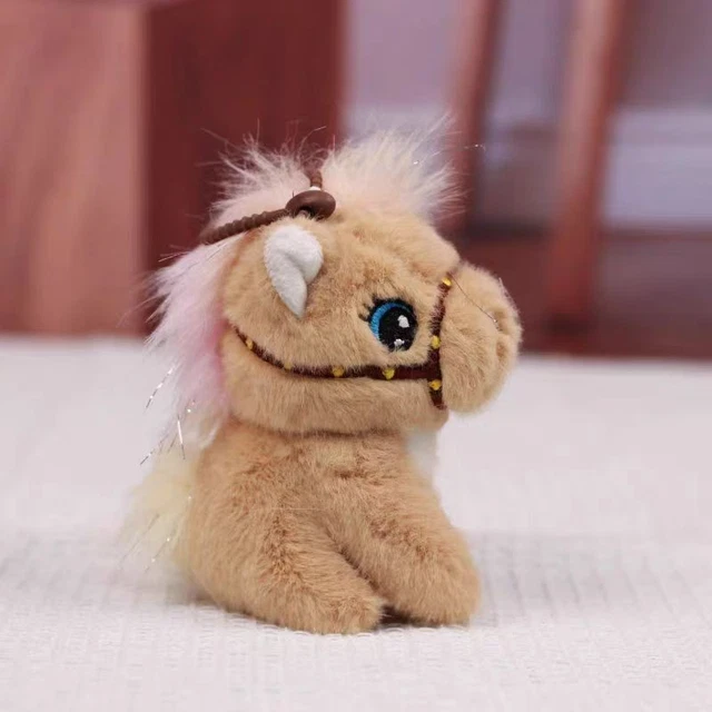 CUTE SITTING HORSE Plush Keychain With Pp Cotton Filling For Kids Gifts ...