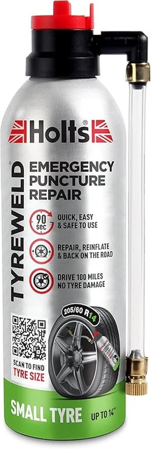 HOLTS TYREWELD PUNCTURE Sealant 300ml, Emergency Tyre Repair Foam, Car ...
