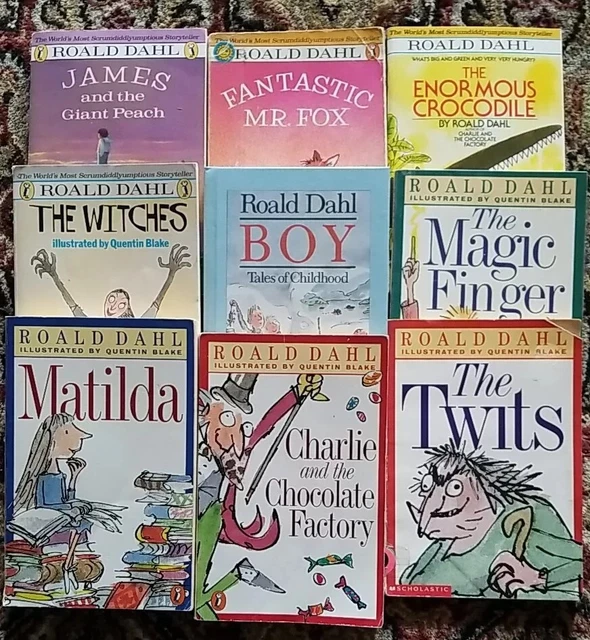 LOT OF 9 Roald Dahl Series ,Twits Matilda Charlie Chocolate Factory ...