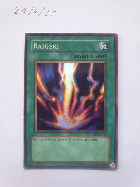 YU-GI-OH TCG RAIGEKI And Right Arm Of The Forbidden One. £7.21 ...