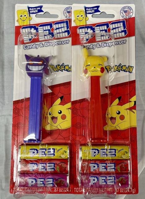PEZ NEW POKÉMON Gengar & Red Stem, with Red Cheeks on American Cards £ ...