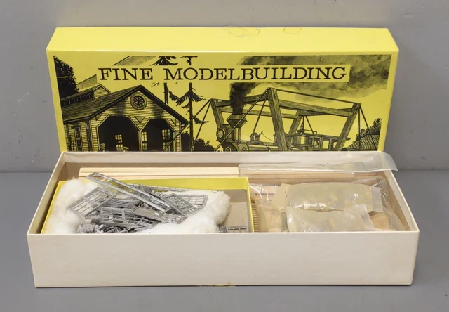 FINE SCALE MINIATURES 135 HO Scale Two-Stall Engine House Laser-Cut ...