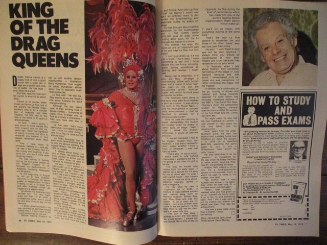 1979 AUSTRALIAN TV Mag(DANNY LA RUE/PEITA TOPPANO/THE PRISONER ...