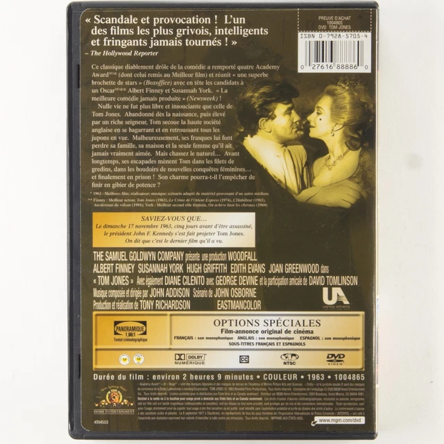 TOM JONES DVD - 1963 Albert Finney - Bilingual $14.99 - PicClick CA