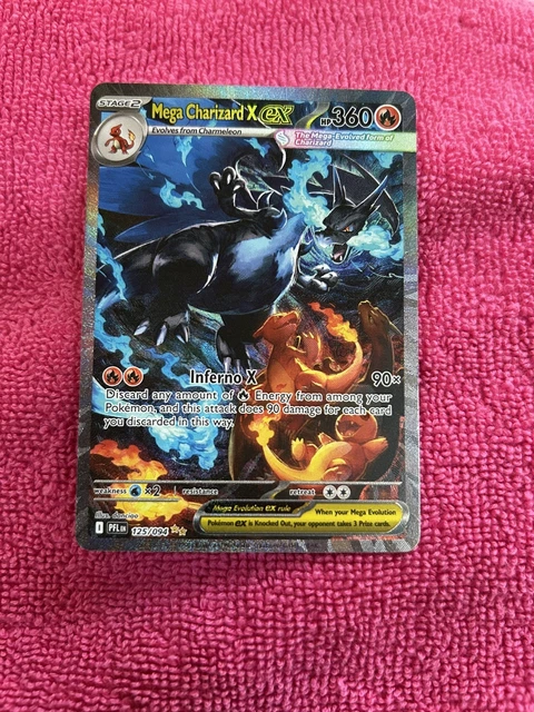 POKÉMON: MEGA CHARIZARD X Ex 2025 Phantasmal Flames 125/094 Sir Rare £ ...