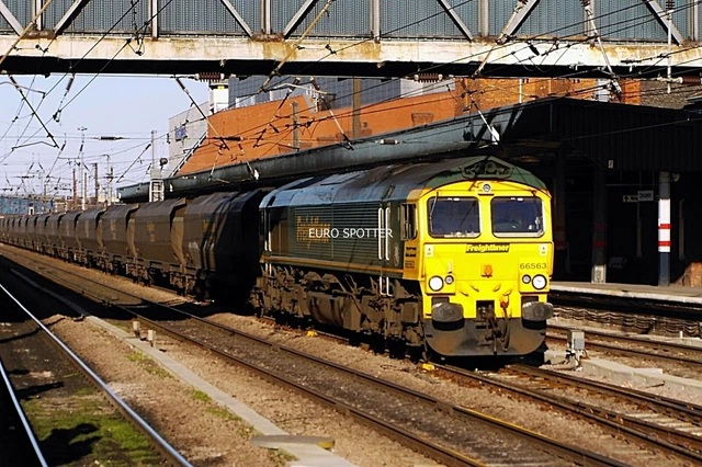B83P 6X4 GLOSSY Photo Freightliner Class 66 66563 @ Doncaster £1.00 ...