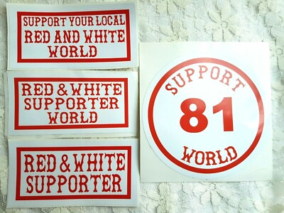 SUPPORT 81 WORLD HELLS ANGELS ENGLAND 4x Stickers Pack BIG RED MACHINE ...