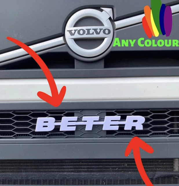 VOLVO BETER LOGO Badge Emblem FH FM HGV. scania super £15.99 - PicClick UK