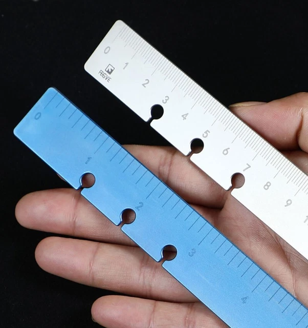 8& IN TITANIUM Double Scale Inch Metric Ruler Student Stationery ...