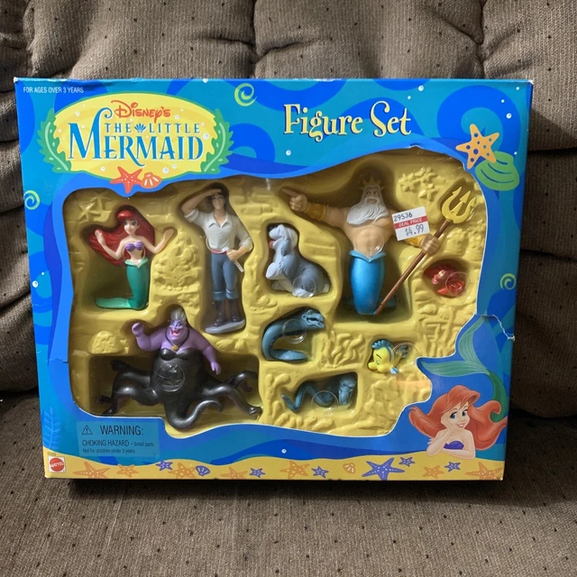 DISNEY’S THE LITTLE Mermaid Figure Set Mattel 9 pc Unopened J65 $24.99 ...