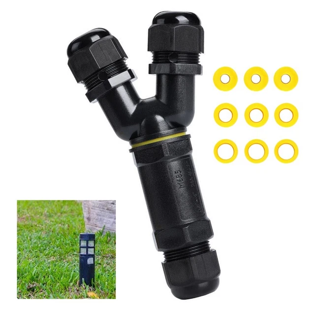 RUBBER CORE CABLE Connector Socket Branch Underground Waterproof 10 ...