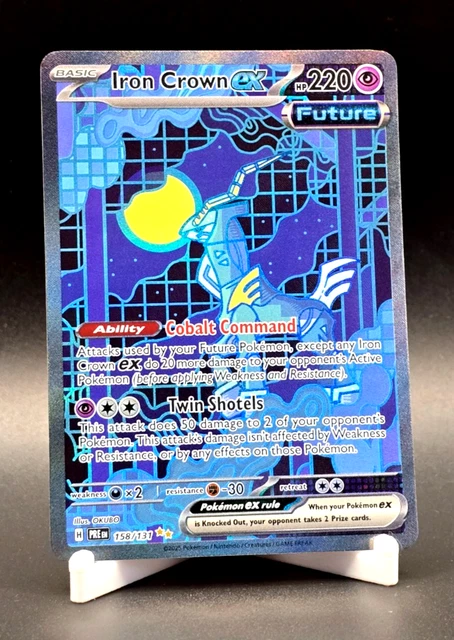 2025 POKEMON SV Prismatic Iron Crown ex Special Illustration Rare 158/ ...