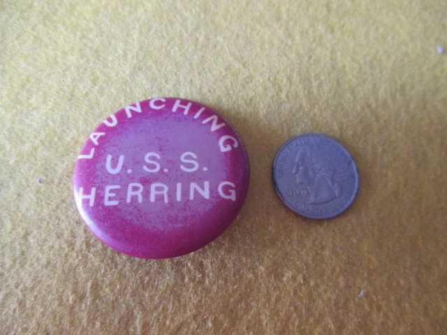 ORIGINAL WWII USN Submarine Launching Button Uss Herring Sub 1 3/4 Pin ...