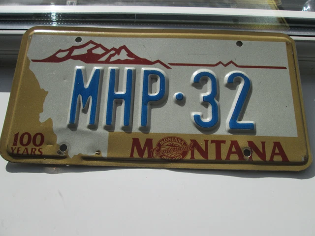 AMERICAN LICENSE PLATE From Montana [M.t Highway Patrol] £156.71 ...