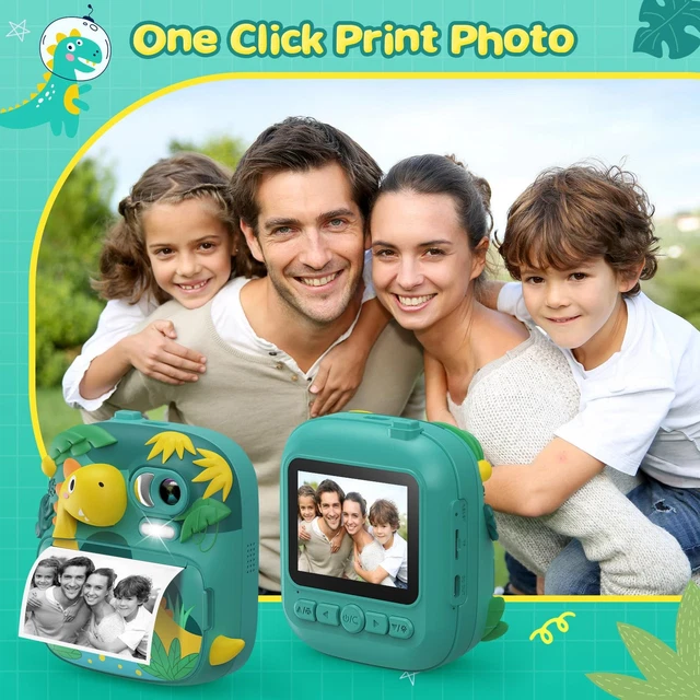 KIDS CAMERA INSTANT Print, CAMCLID 2.4 Inch Screen Camera for Kids ...