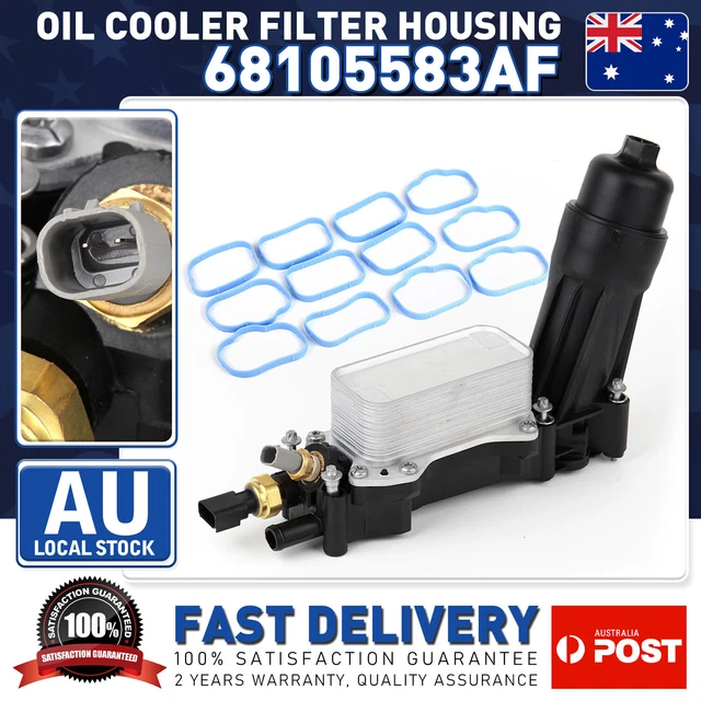 OIL COOLER FILTER Adapter Housing 68105583AF For Jeep Chrysler Dodge 3. ...