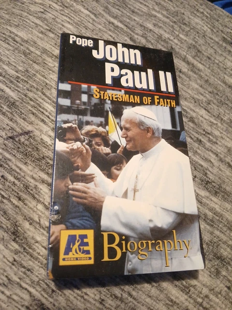 BIOGRAPHY: POPE JOHN Paul II - Statesman of Faith (VHS, 1995) £28.61 ...
