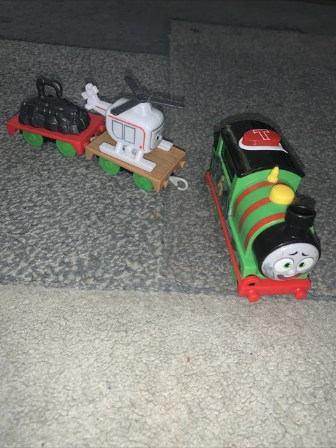 THOMAS & FRIENDS Motorized Talking Percy With Harold Helicopter Engine ...