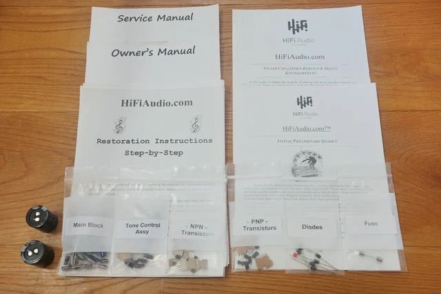 MARANTZ PM250 AMPLIFIER rebuild restoration recap service kit repair ...