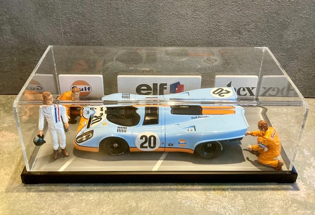 1:18 PIT STOP Diorama Gulf Porsche 917k Steve McQueen Le Mans 1970 ...
