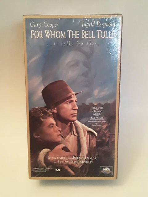 FOR WHOM THE Bell Tolls (VHS, 1995, 2-Tape Set) £4.58 - PicClick UK