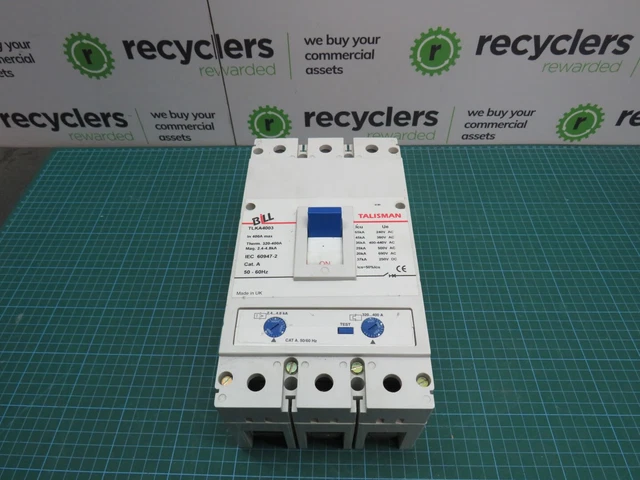 BILL TALISMAN TLKA4003 400A MCCB 320-400A adjustable £125.00 - PicClick UK