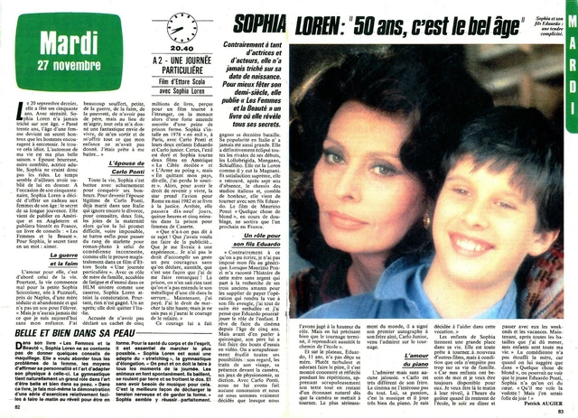 COUPURE DE PRESSE Clipping 1984 Sophia Loren (2 pages) EUR 5,00 - PicClick IT