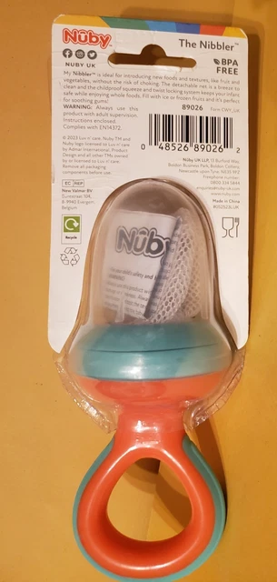 NUBY THE NIBBLER Fresh Food Feeder with hygiene lid 6m+ $7.19 - PicClick AU